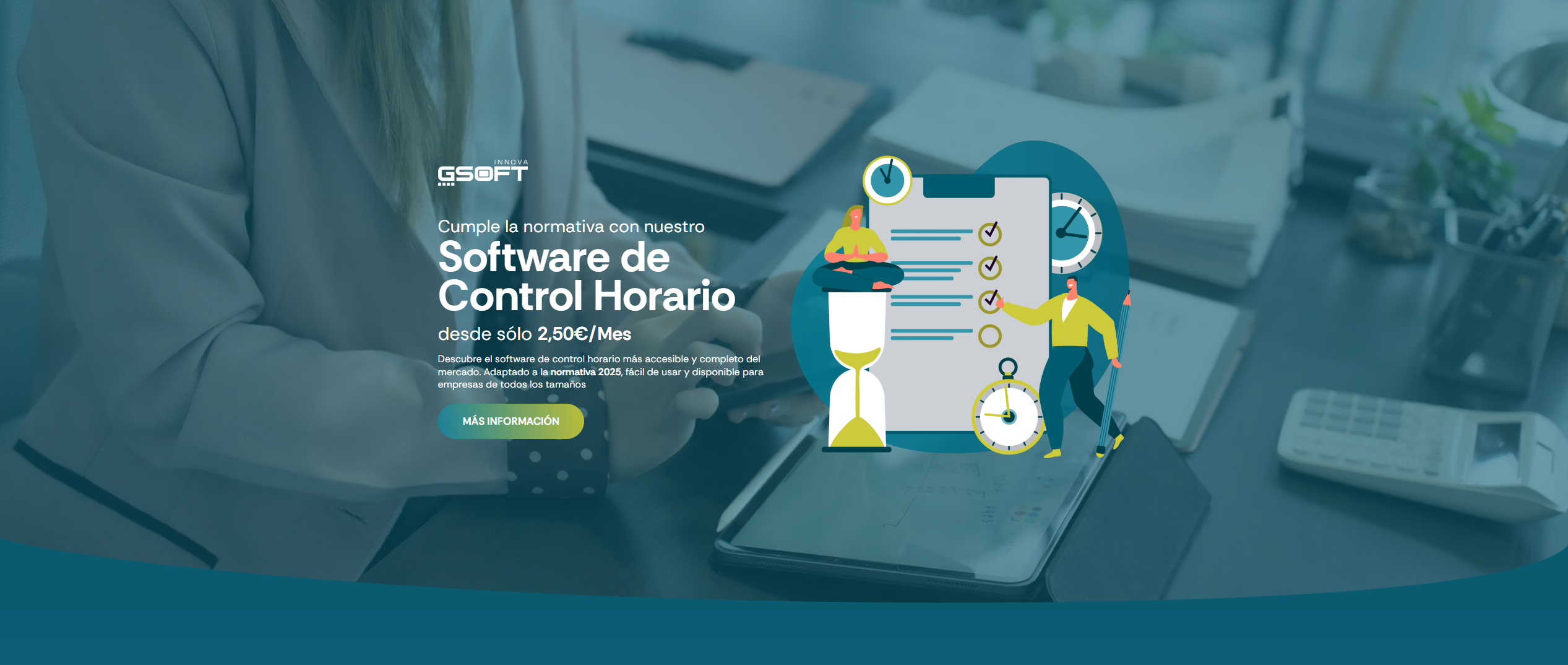 Cumple la normativa con el Software de Control Horario de Gsoft Innova - GSoft INNOVA